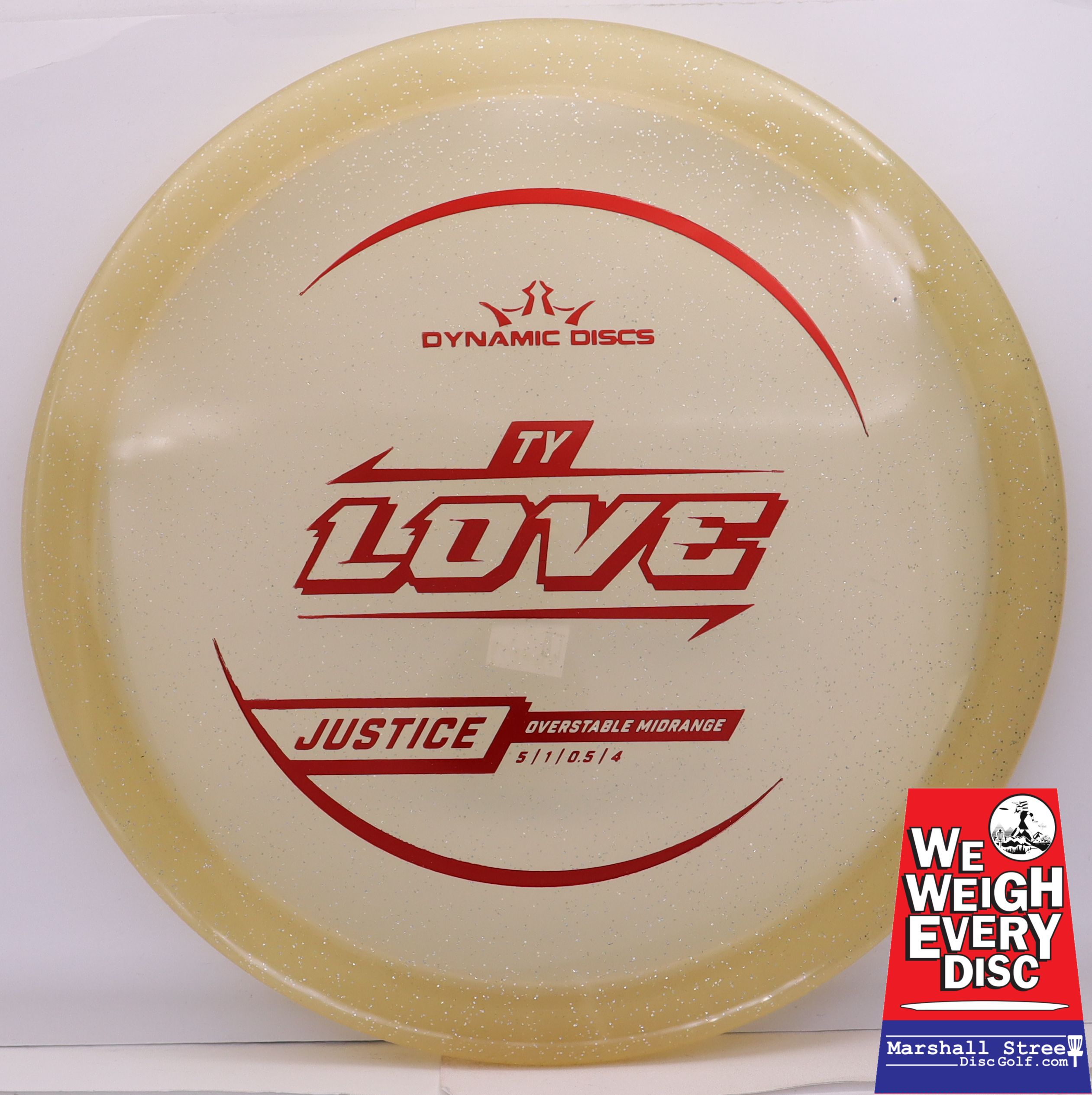 Lucid Gold Metal Flake Justice, Ty Love 2025 Tour Series • Marshall Street Disc Golf